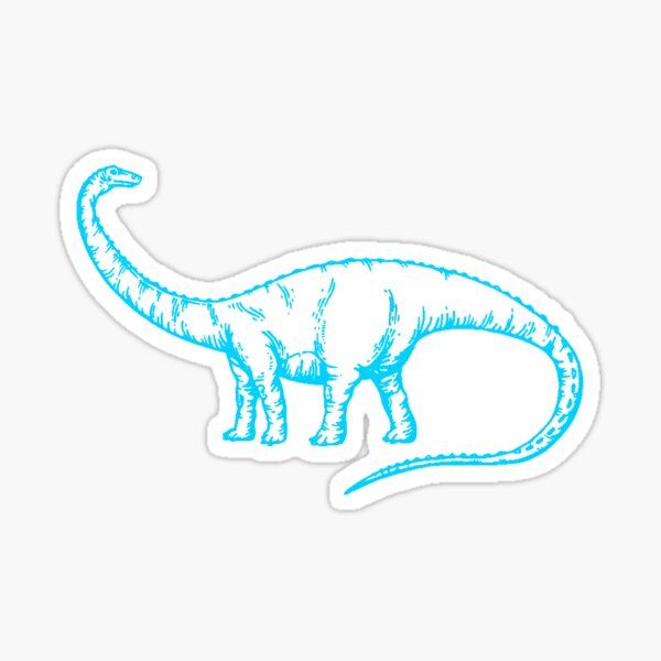"Diplodocus dinosaur drawing" Sticker for Sale by WilliamPaterson ...