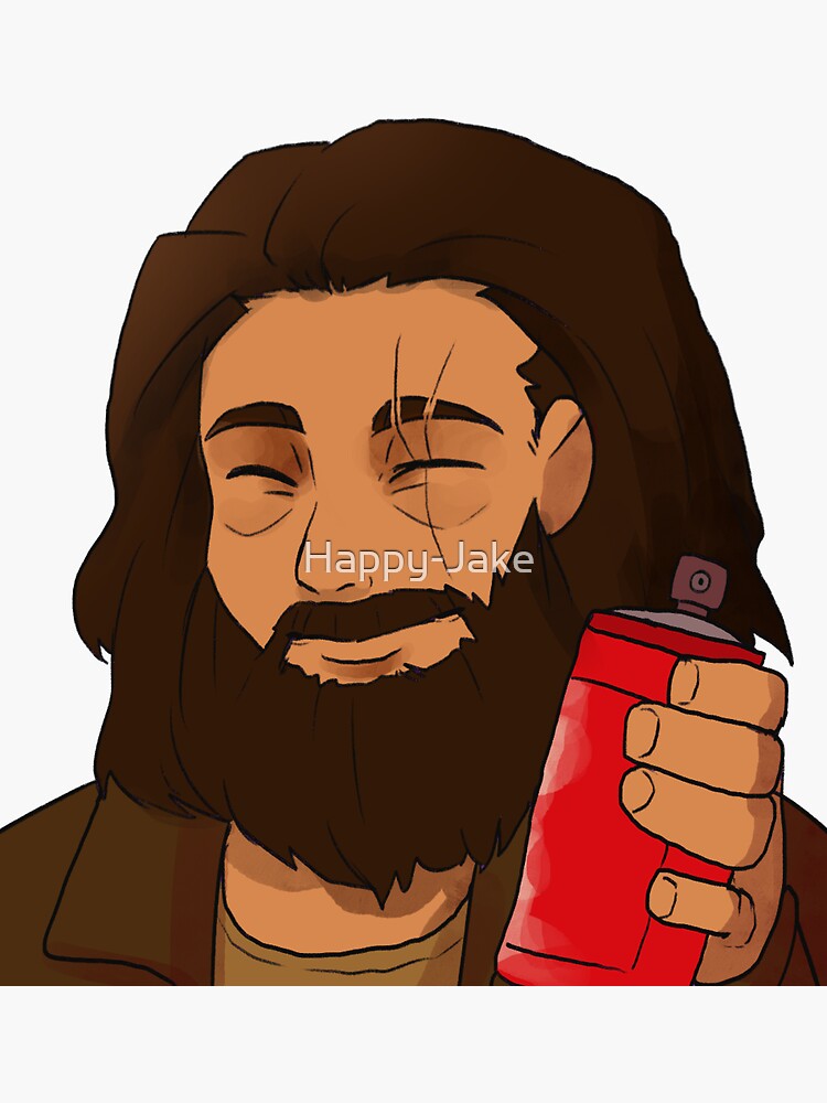 "Jeff" Sticker by Happy-Jake | Redbubble