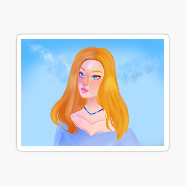 "Haley Stardew Valley" Sticker for Sale by Esrabelle | Redbubble