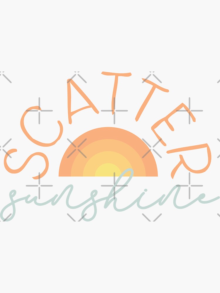 "Scatter Sunshine" Sticker for Sale by LDSdesigns | Redbubble