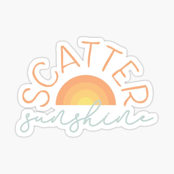 "Scatter Sunshine" Sticker for Sale by LDSdesigns | Redbubble