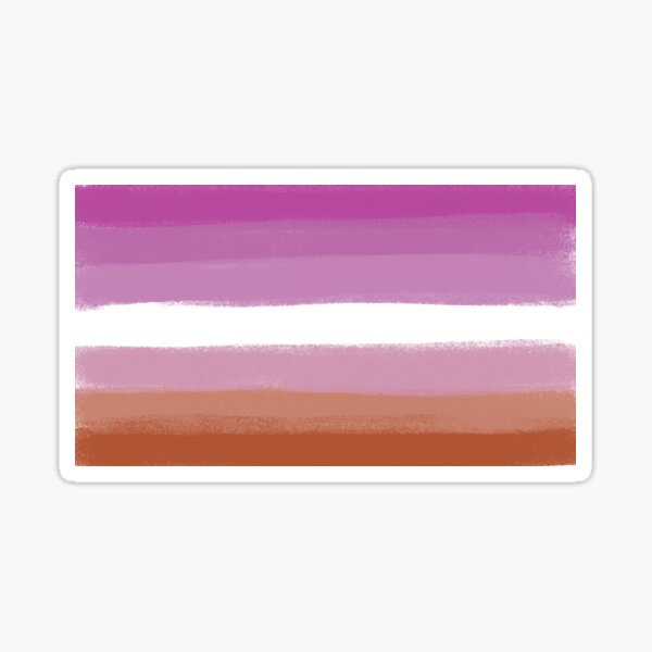 Lesbian Pride Flag Sticker For Sale By Hollyrhc Redbubble