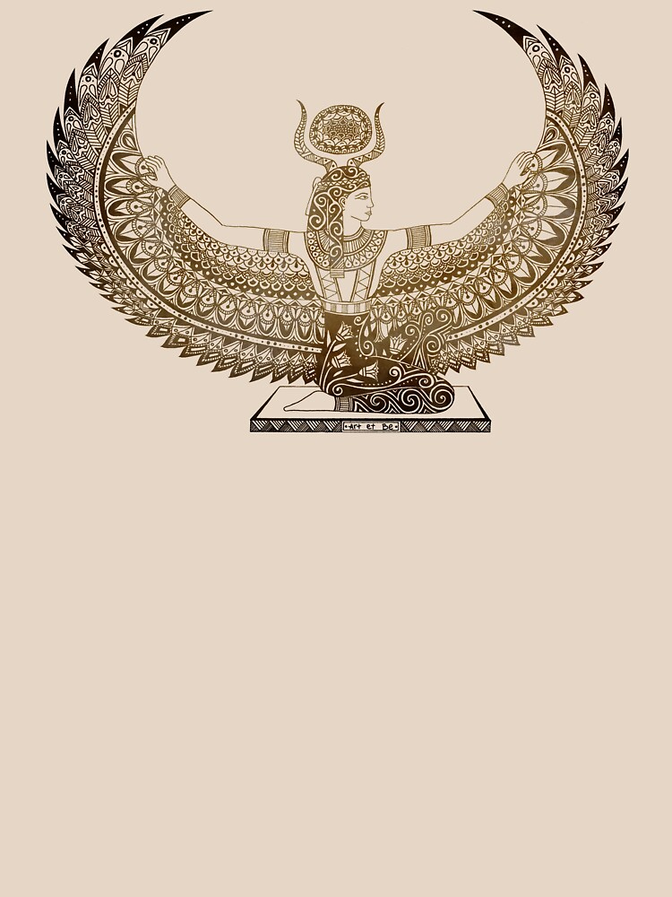 "Isis Papyrus - Egyptian Art" T-shirt for Sale by artetbe | Redbubble ...