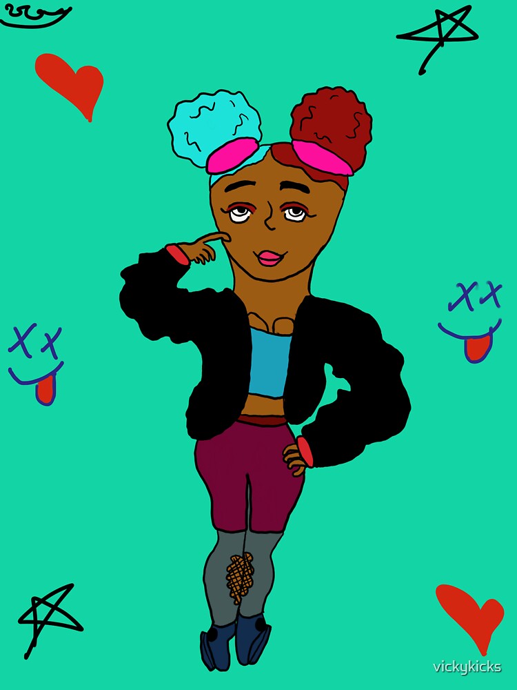 "Tori cartoon" Sticker by vickykicks | Redbubble