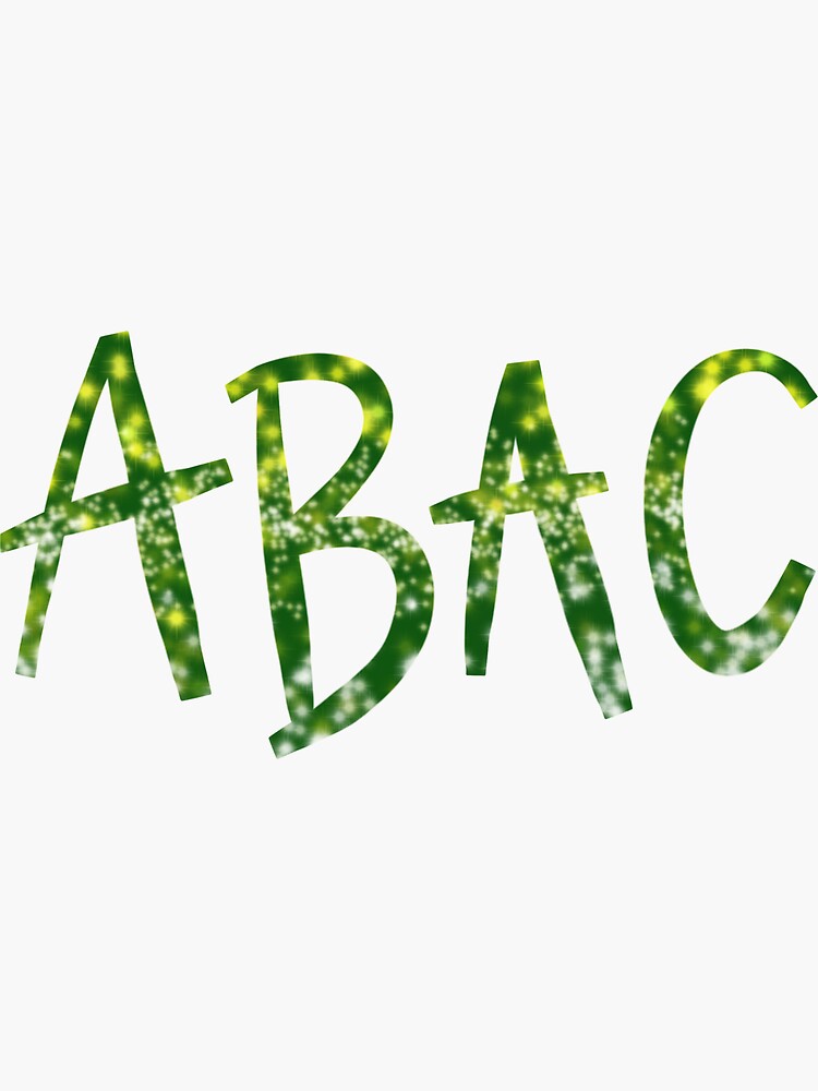 "ABAC " Sticker for Sale by kaleipeytonn | Redbubble