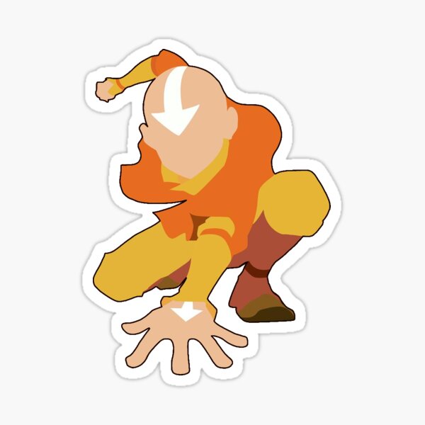 "ATLA : Aang Avatar State" Sticker for Sale by JBinkley | Redbubble