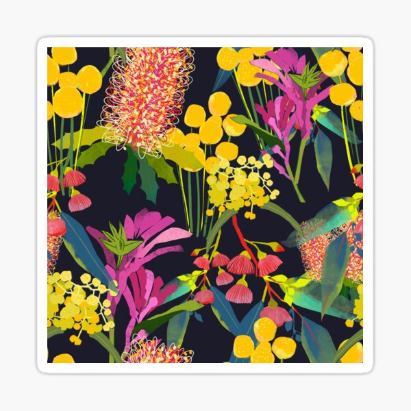 "Australian Wild Flowers" Sticker by RobynHammond | Redbubble