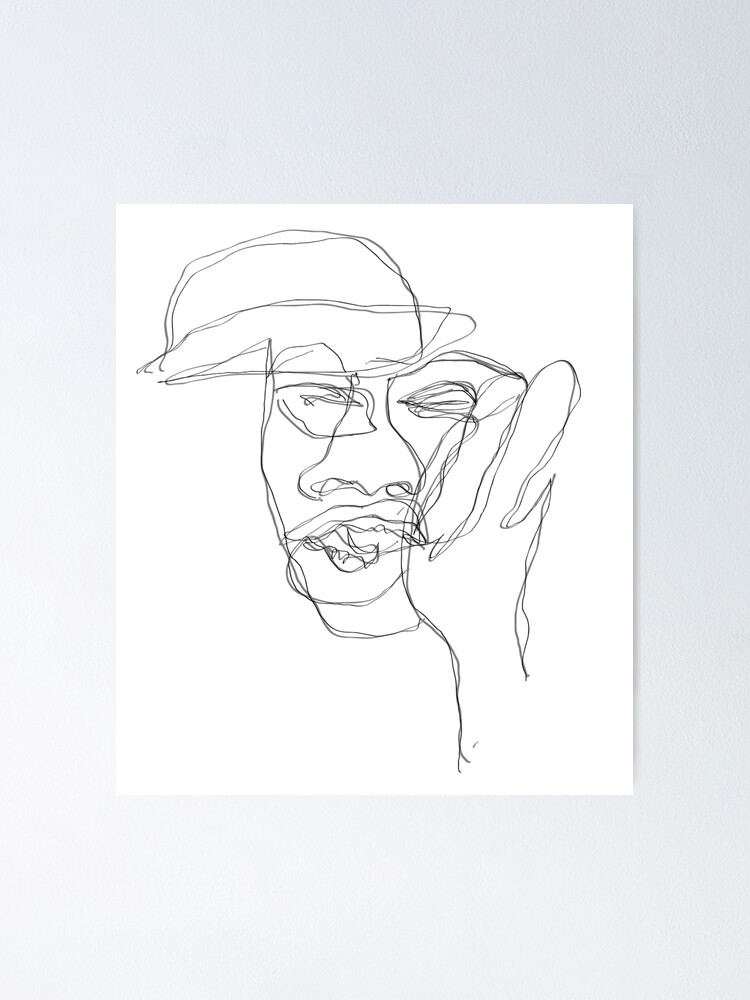 "Tyler the Creator Line Art" Poster for Sale by person person | Redbubble