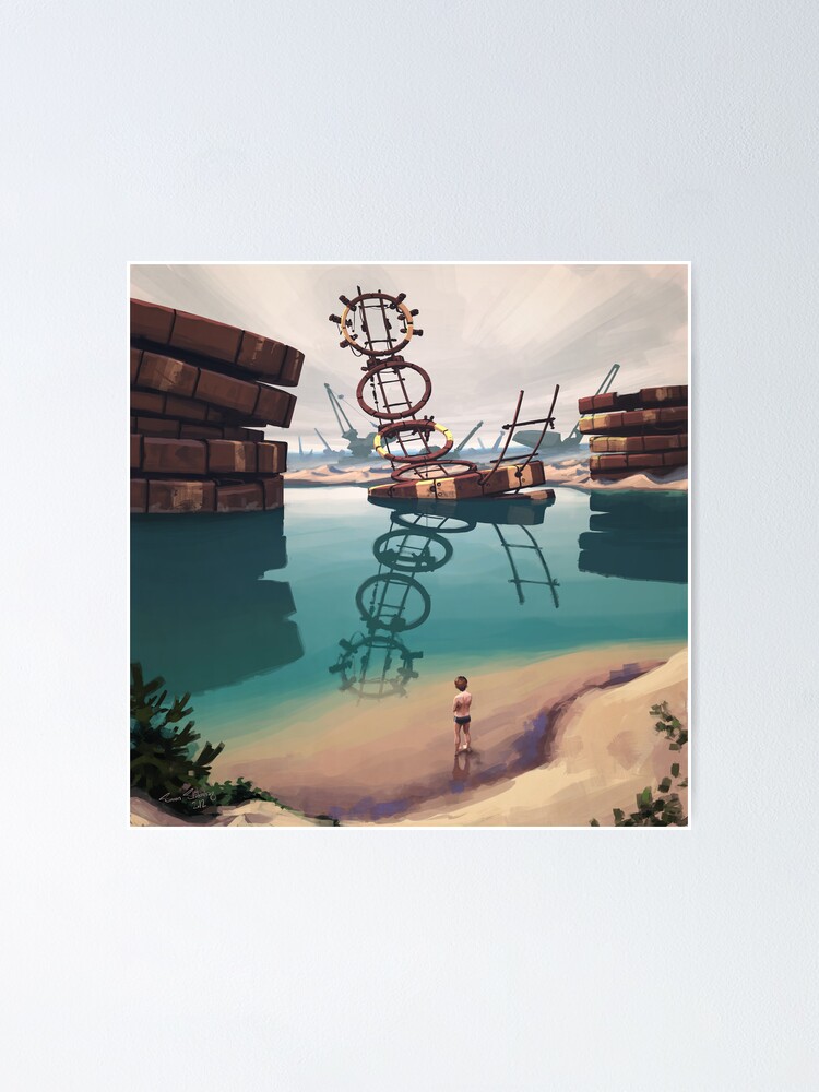 "Badplatsen" Poster for Sale by simonstalenhag | Redbubble