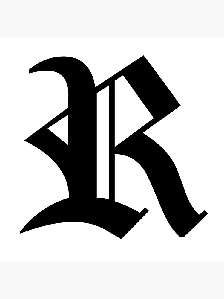 "Gothic R" Poster for Sale by TeutonDesigns | Redbubble