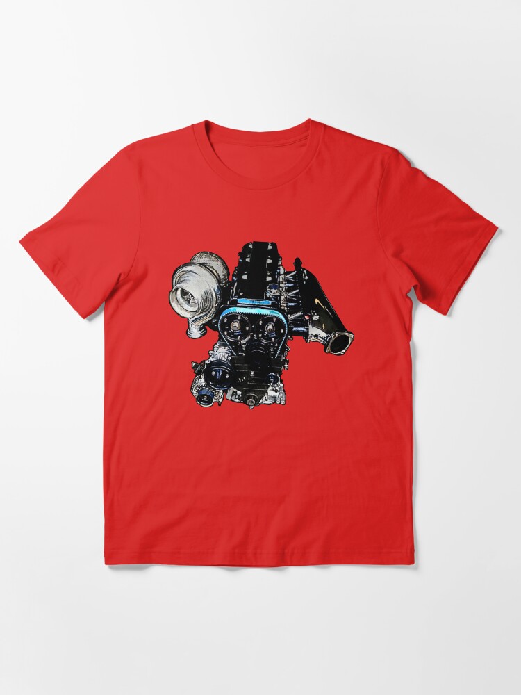 "2JZ VVTi SINGLE TURBO ENGINE" T-shirt for Sale by iconicmachines ...