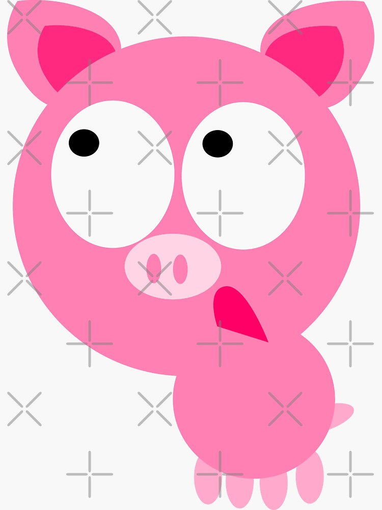"Baby Pig" Sticker by dddartandstory | Redbubble