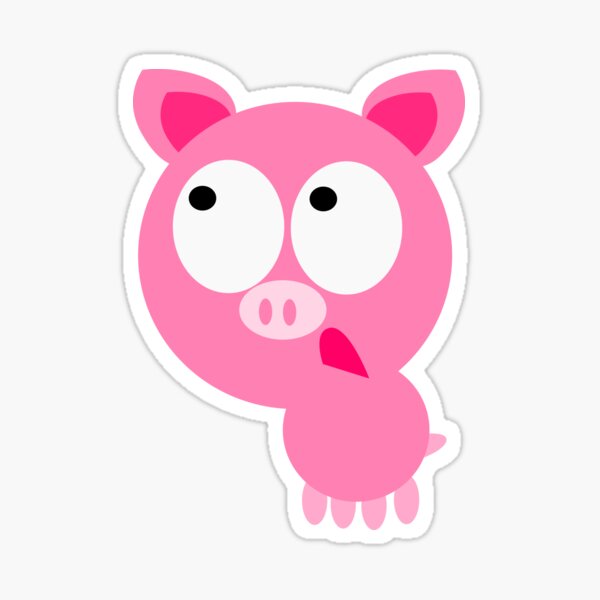 "Baby Pig" Sticker by dddartandstory | Redbubble