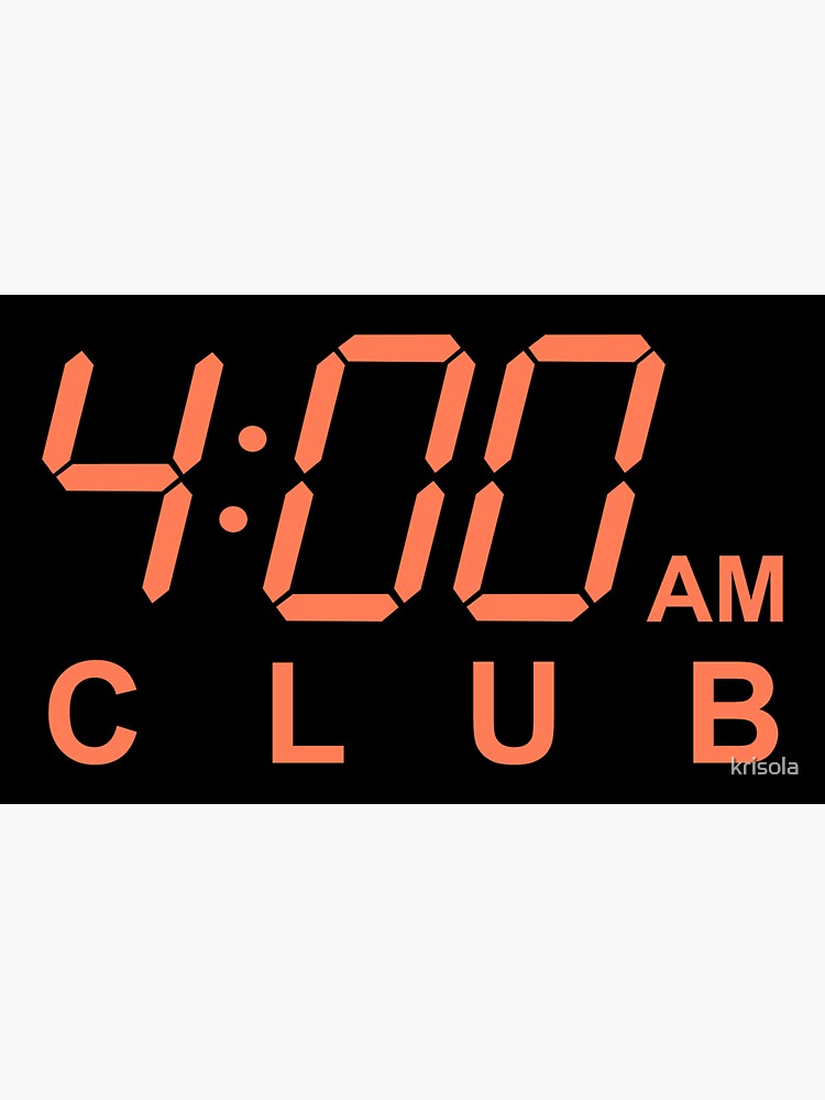 "4am Club - Night Owl" Sticker for Sale by krisola | Redbubble
