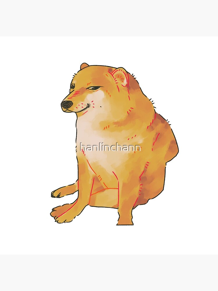 "cheem shiba dog meme" Photographic Print for Sale by hanlinchann ...