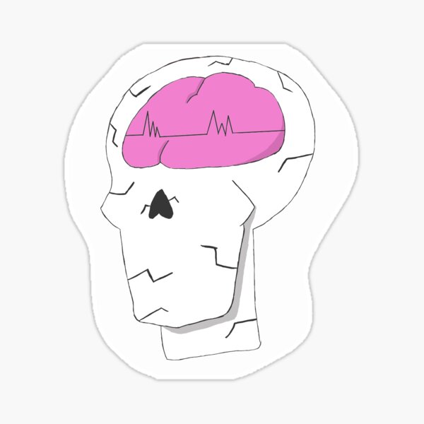 "Mental_Flatline" Sticker by OgratheDragon | Redbubble