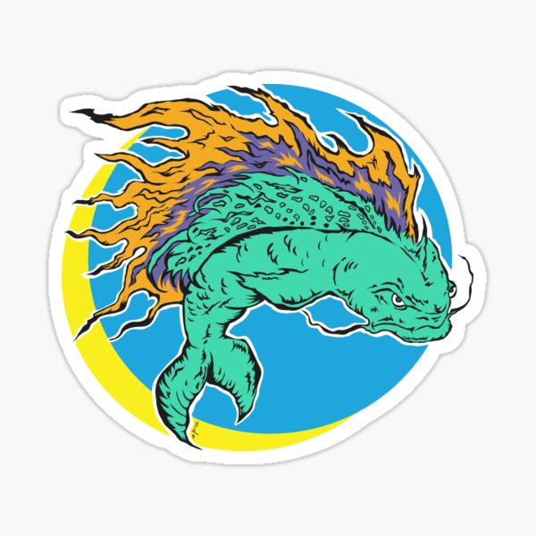 "Fish Fry" Sticker for Sale by seis-seven-art | Redbubble
