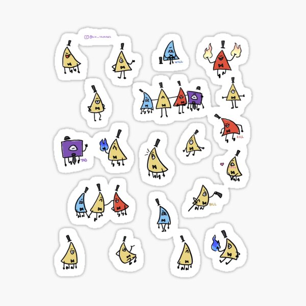 "Cipher family pack of drawings" Sticker by BrieSketches | Redbubble