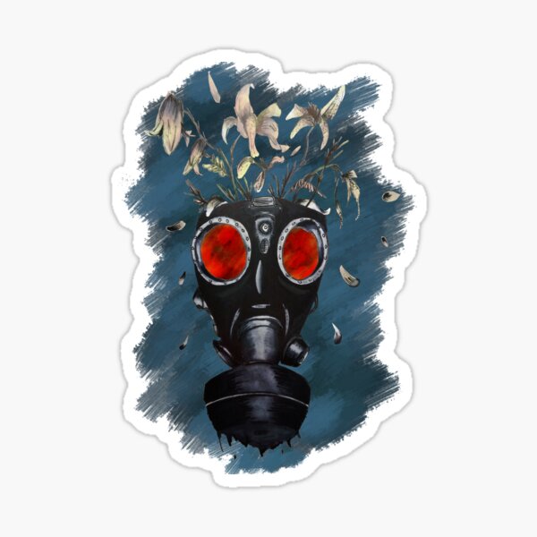 "Gas Mask" Sticker for Sale by ArtisanStrokes | Redbubble