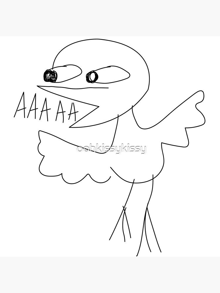 "Screaming bird" Poster for Sale by oohkissykissy | Redbubble