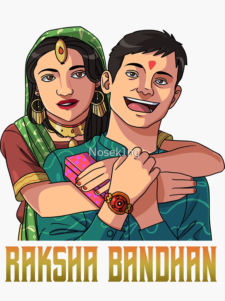 "Raksha Bandhan" Sticker by Nosek1ng | Redbubble