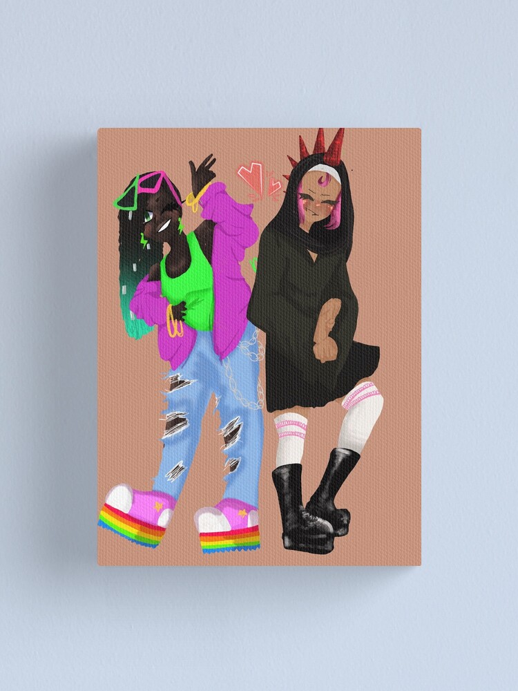 "Pride and punk band girls" Canvas Print for Sale by lilmaccycheese ...