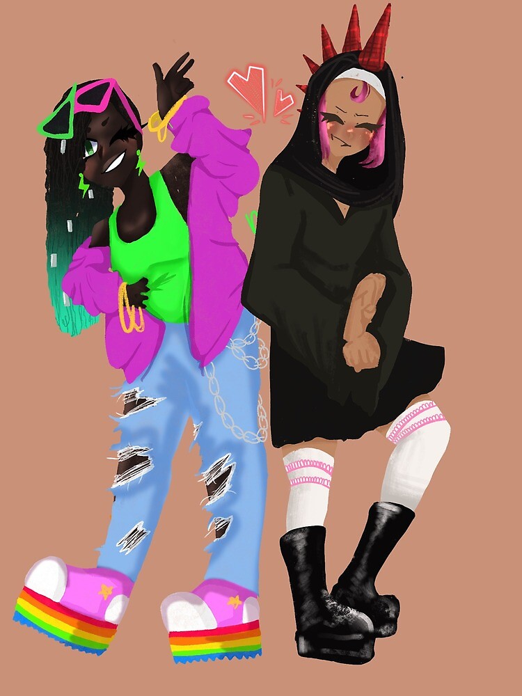 "Pride and punk band girls" Canvas Print for Sale by lilmaccycheese ...