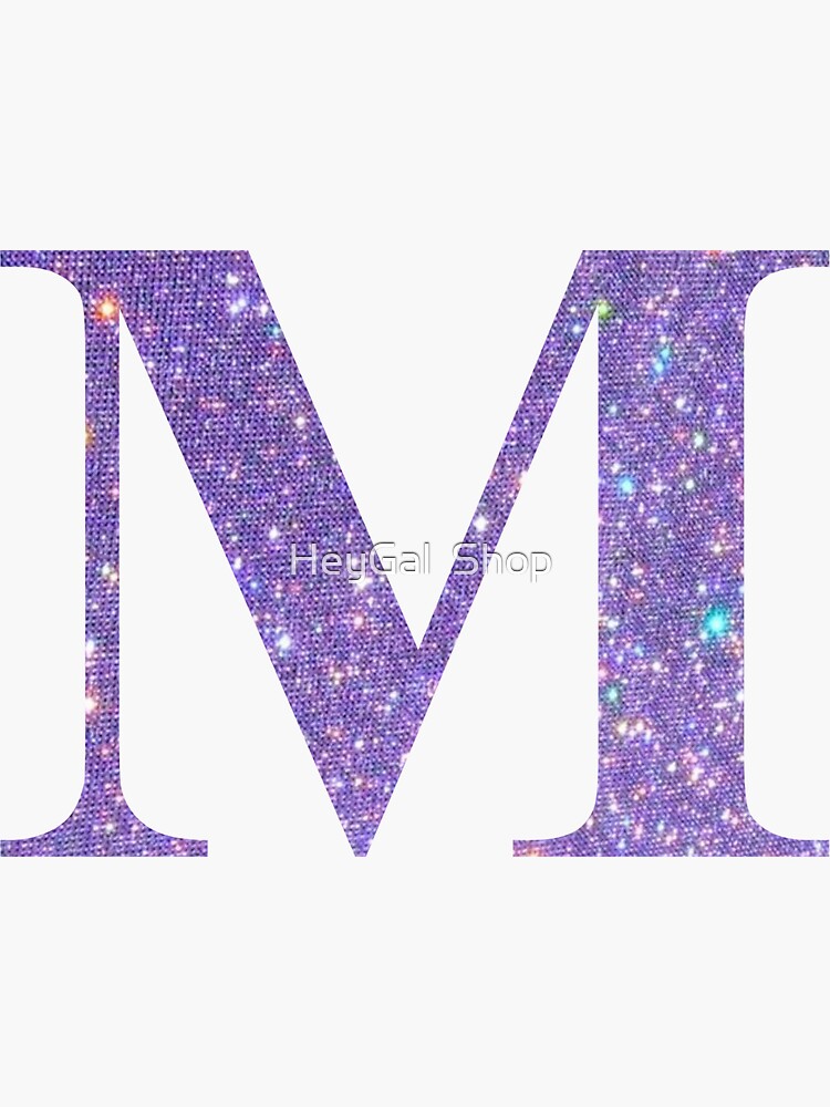 "Mu - Purple Glitter Greek Letter" Sticker for Sale by allyspalding ...
