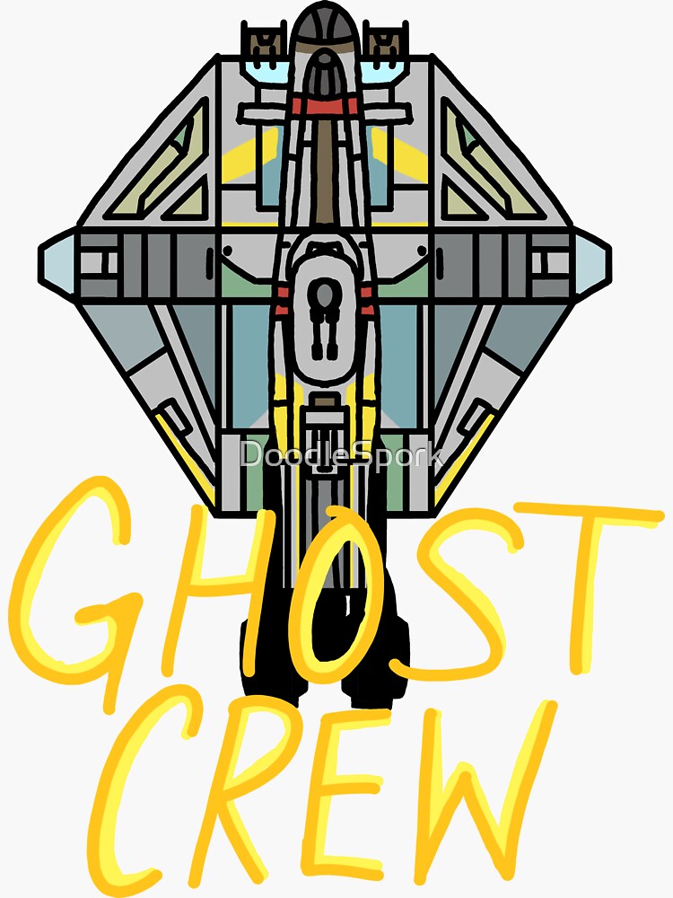 "ghost crew" Sticker for Sale by DoodleSpork | Redbubble