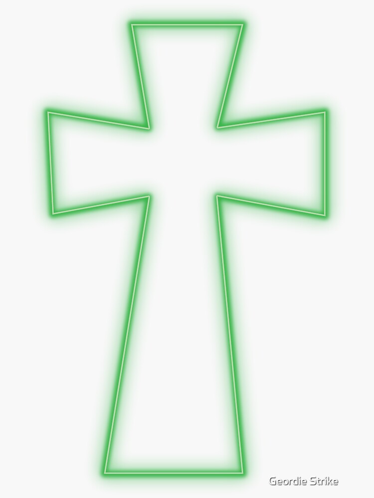 "Green Cross" Sticker for Sale by geo2594 | Redbubble