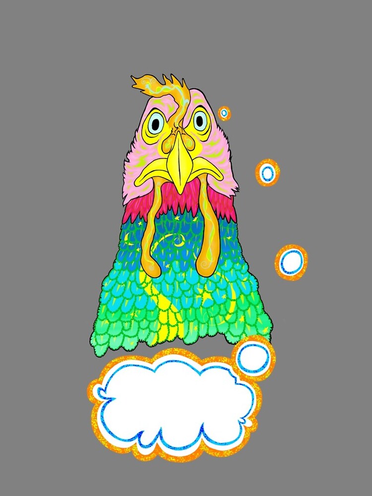 "Psychedelic Chicken " iPhone Case for Sale by cicreations | Redbubble