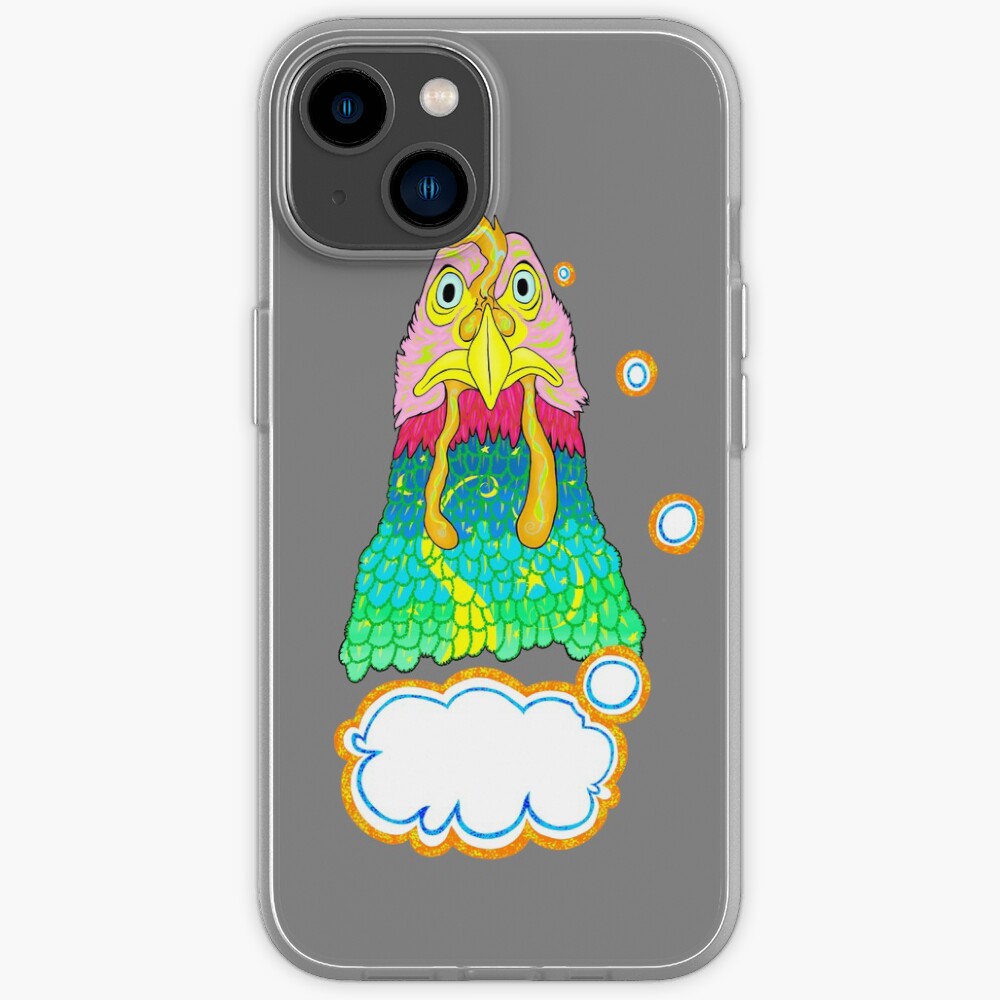 "Psychedelic Chicken " iPhone Case for Sale by cicreations | Redbubble