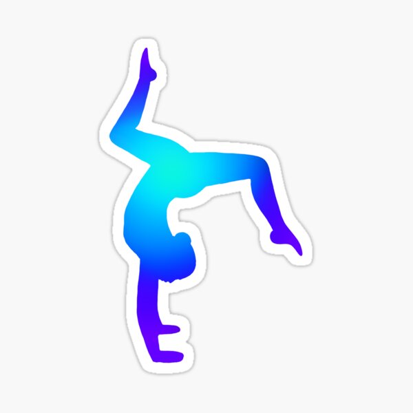 "Double Stag Handstand" Sticker by MaddiePRaps | Redbubble