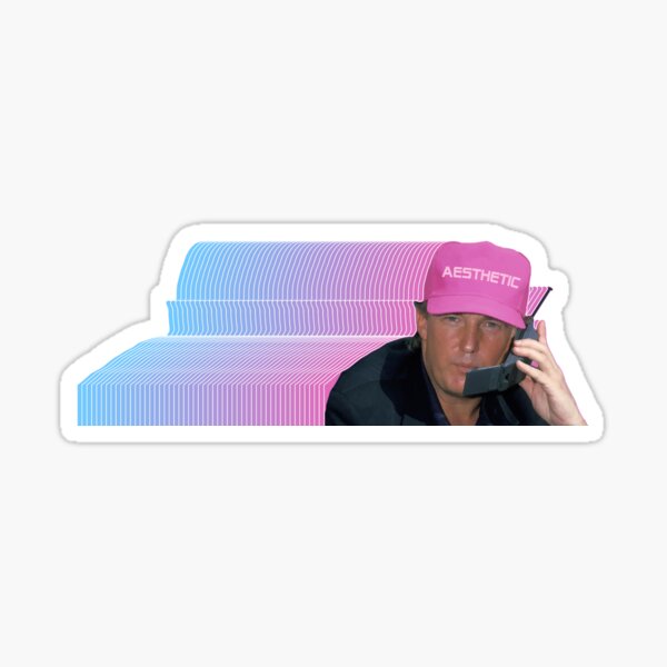 "Aesthetic Trump Creamy Vaporwave Streetwear" Sticker by ThatSplat ...