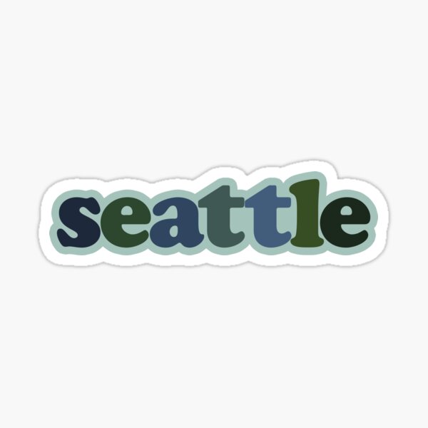 "Seattle WA" Sticker by katiemahar | Redbubble