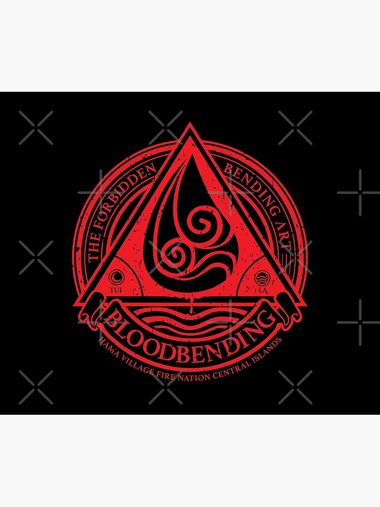 "ATLA Bloodbending, Avatar The Last Airbender-Inspired Design" Poster ...