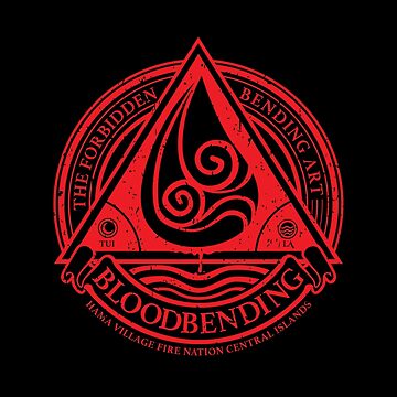 "ATLA Bloodbending, Avatar The Last Airbender-Inspired Design" Sticker ...