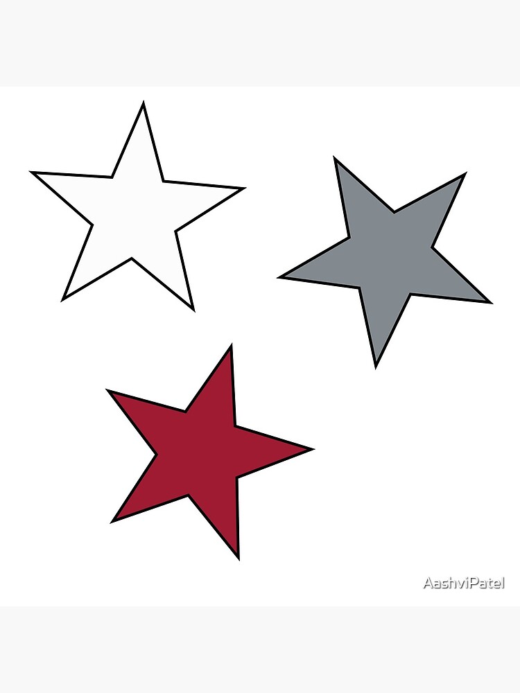 "UA Star (3-Pack) Sticker" Poster for Sale by AashviPatel | Redbubble