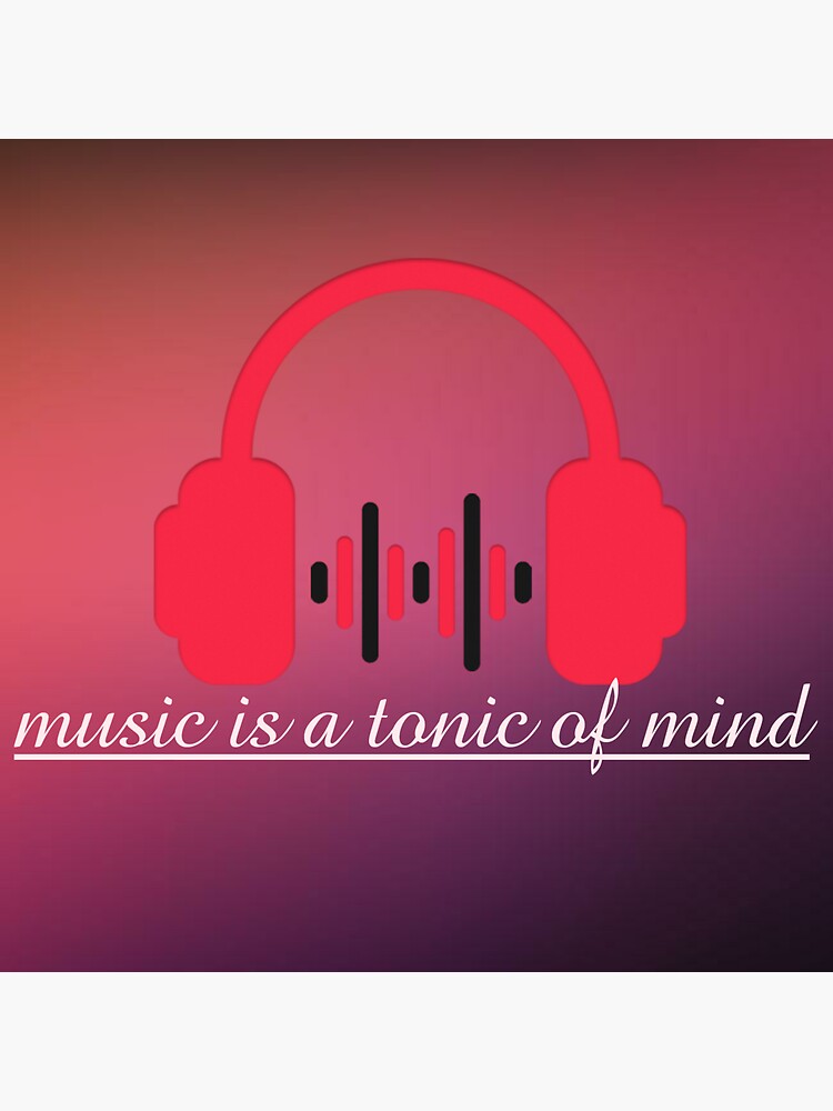 "music design for redbubble" Sticker for Sale by Kunalyepure01 | Redbubble