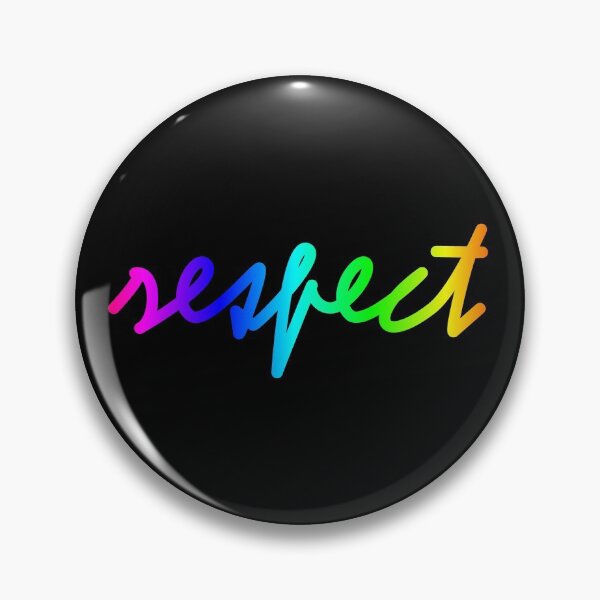 "black respect all rainbow color design logo" Pin for Sale by weekenz ...