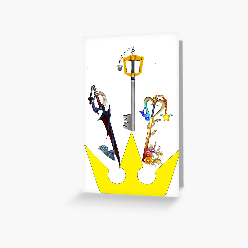 "Kingdom Hearts Keyblade Crown" Greeting Card for Sale by sayvoc ...