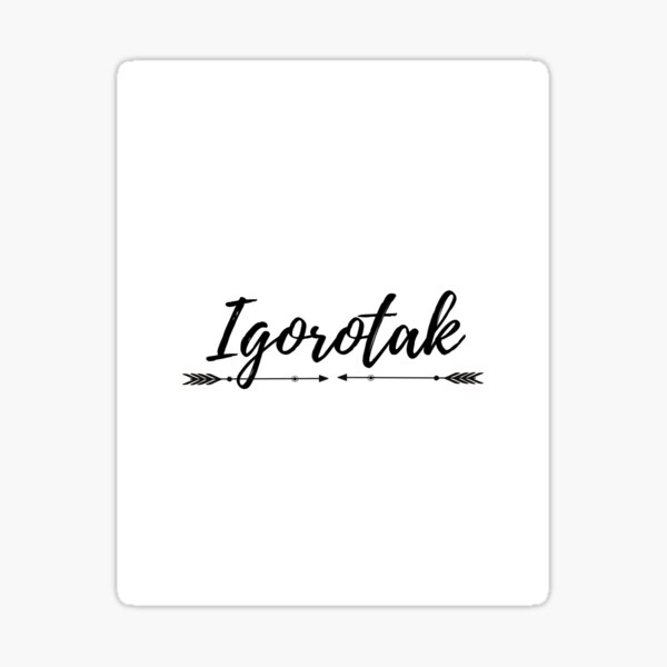 "Igorotak" Sticker for Sale by igorota | Redbubble