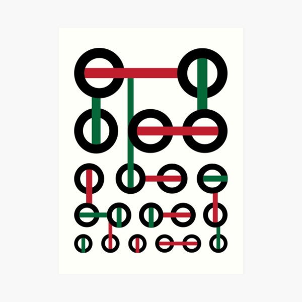 "Japanese Eye Chart" Art Print for Sale by ryanleedesign | Redbubble