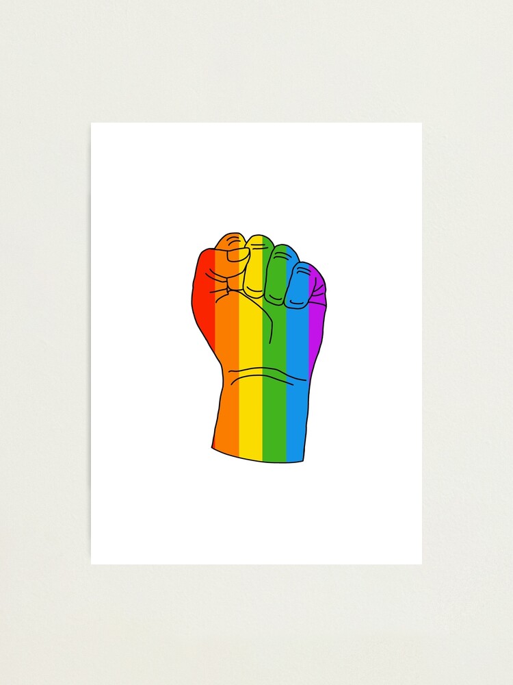 "LGBTQ Pride Hand" Photographic Print for Sale by AlexTheConfused ...