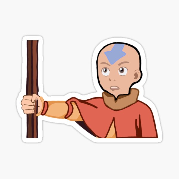 "Avatar Anime (Aang)" Sticker by niurkavanessa | Redbubble