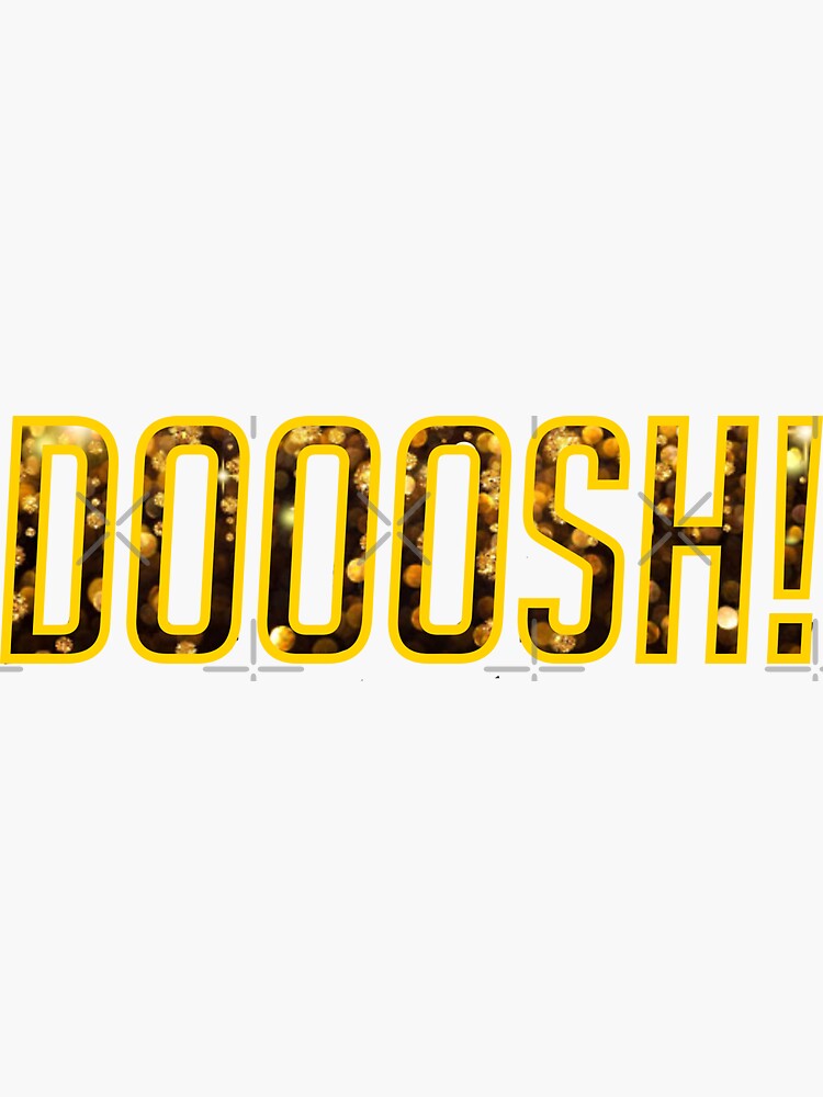 "DOOOSH! - BGMT" Sticker for Sale by KC Industries | Redbubble