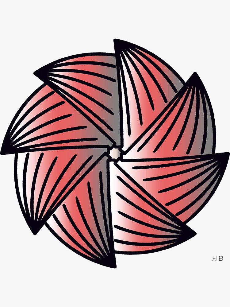 "Sharp Spin" Sticker for Sale by HumaBahalim | Redbubble