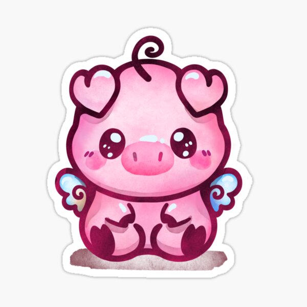 "winged pig" Sticker by NemiMakeit | Redbubble