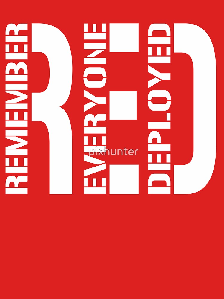 "RED - Red on Fridays" T-shirt for Sale by pixhunter | Redbubble | army ...
