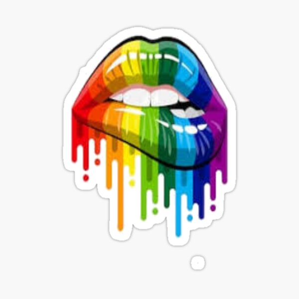 "Rainbow lips, 6ix 9ine, Gooba, pride" Sticker for Sale by ON-IT247 ...